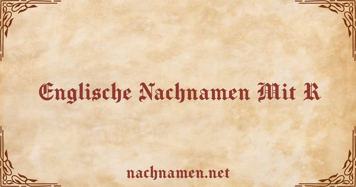 Nachnamen Mit R